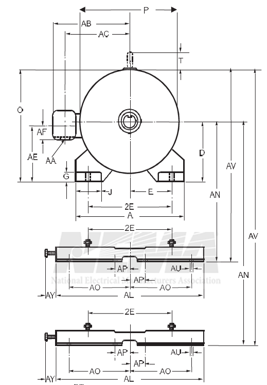 NEMA Motor Frame Size Dimensions | HI Data Tool